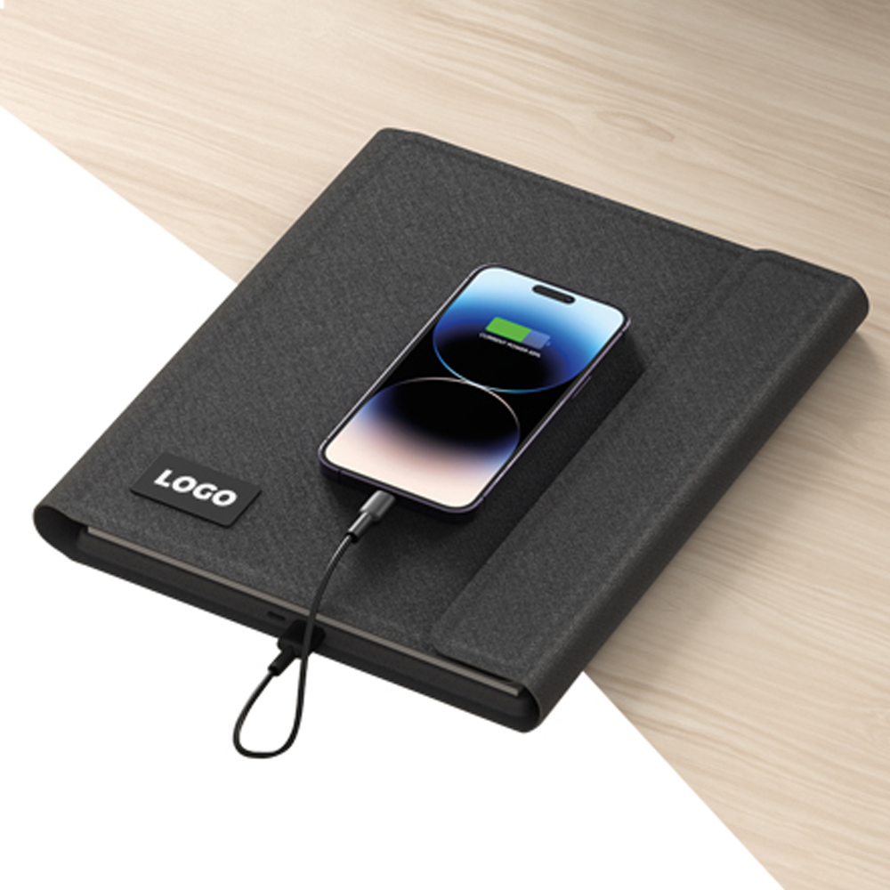 Organizer με Powerbank Γκρι 6000 mAh κωδ. PWB-275 | Mercan Print