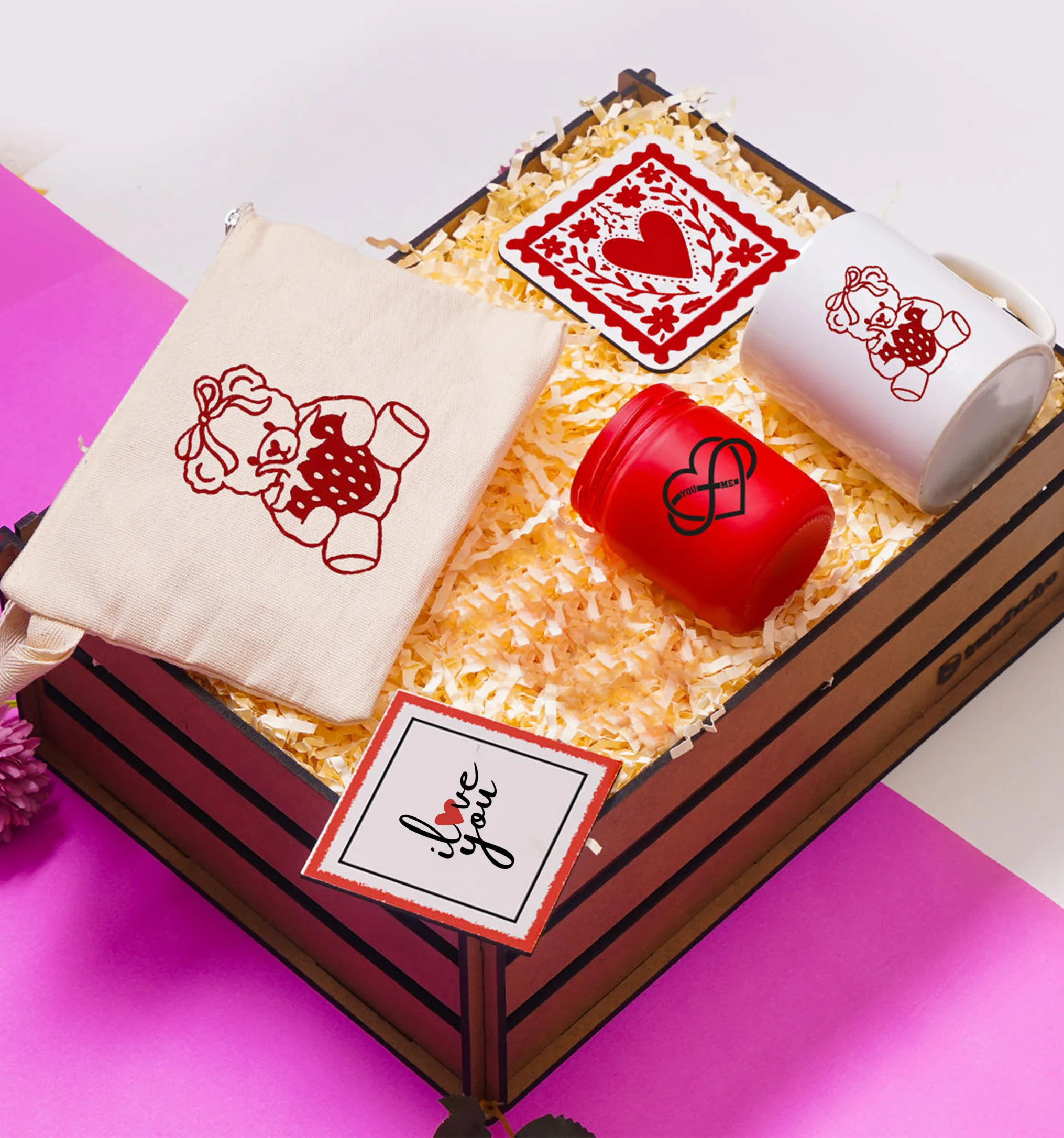 Gift Box Valentine’s Day για Γυναίκα με Ειδικό Ξύλινο Κουτί, Νεσεσέρ ...